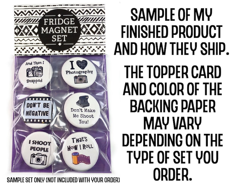 Funny Cheese Pun Fridge Magnets or Pinback Buttons Pin - Set of 6 ...