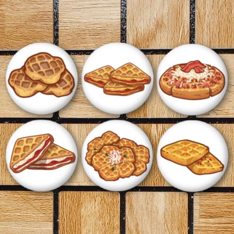 Waffle Pin - Etsy