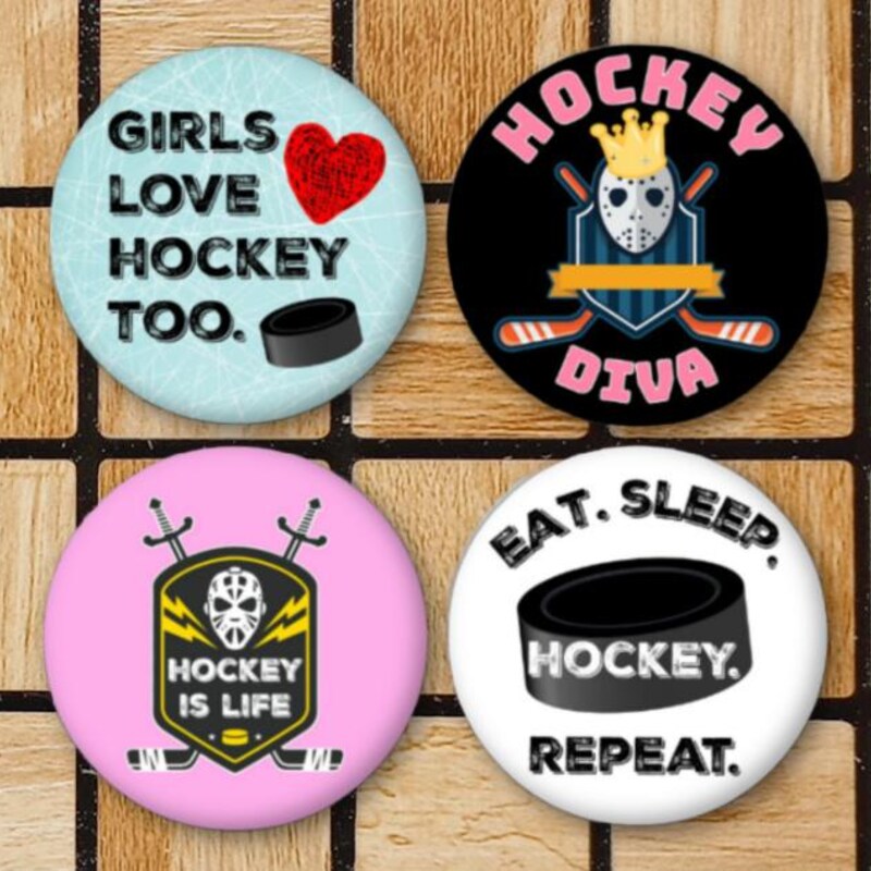 Hockey Buttons - Etsy Canada