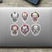 Clowncore Stickers / Set of 6 / 3 Die Cut Stickers / Horror Stickers ...