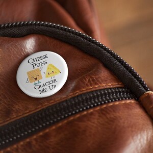 Funny Cheese Pun Fridge Magnets or Pinback Buttons Pin - Set of 6 ...