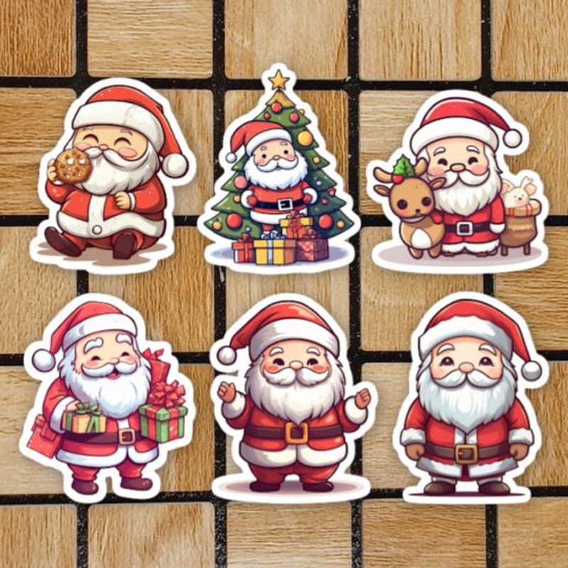 Kawaii Santa - Etsy