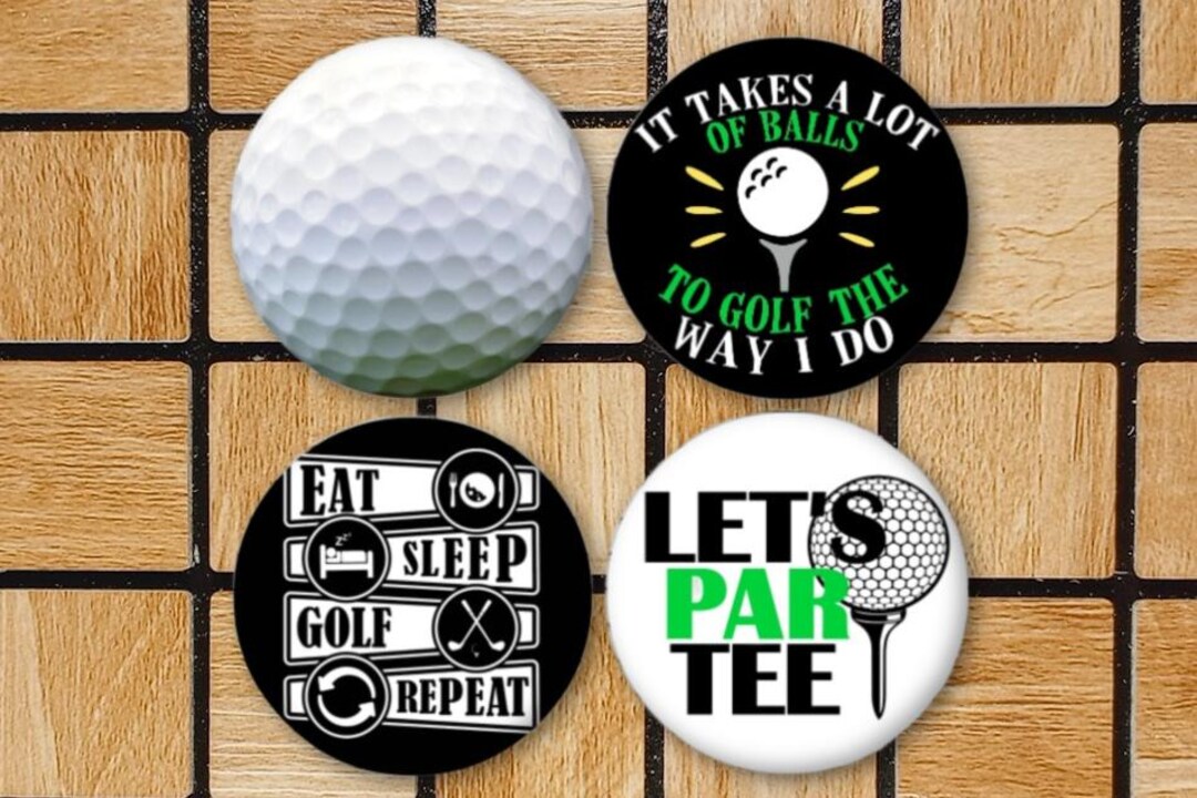 Funny Golf Magnets Or Pinback Buttons Large 2.25" Size Sports Theme ...