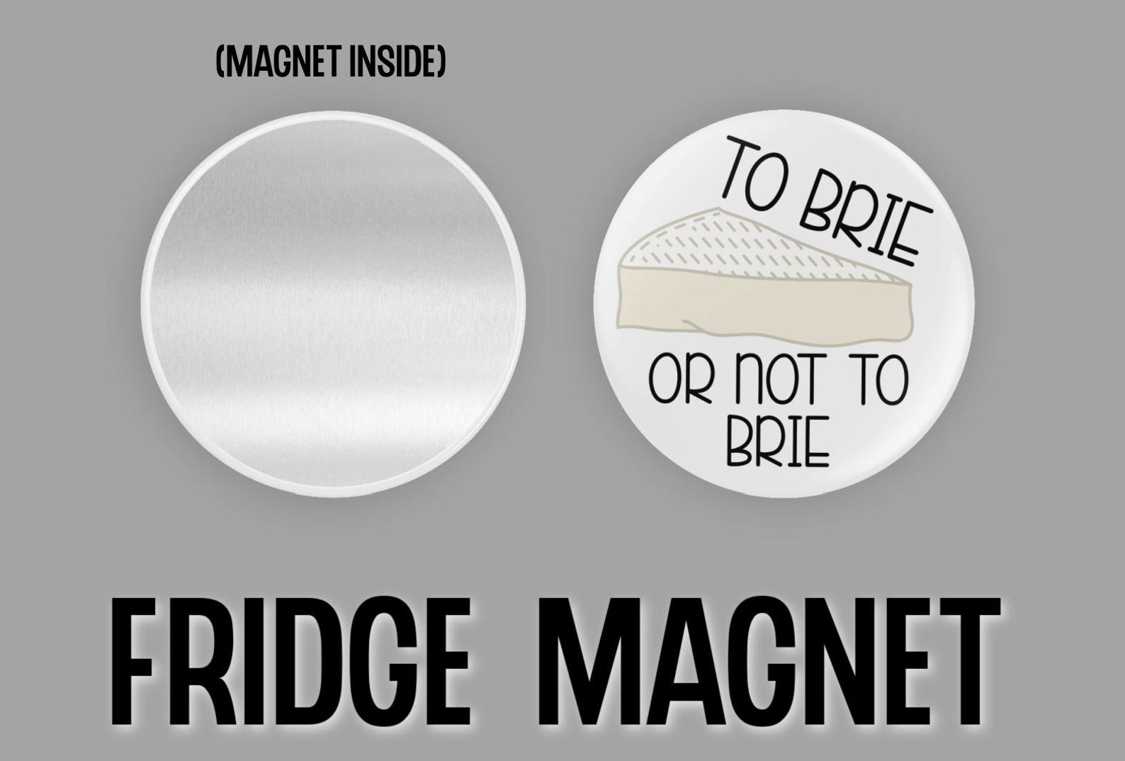 Funny Cheese Pun Fridge Magnets or Pinback Buttons Pin - Set of 6 ...