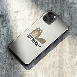 Set of 12 Funny Beaver Stickers Approx 2" on Longest Side Beaver Gift ...