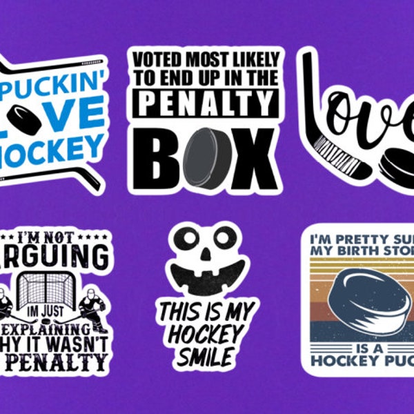 Hockey Decal - Etsy