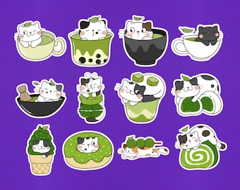 Cat Matcha Set - Etsy