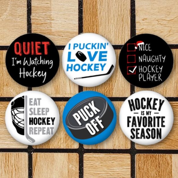 Hockey Buttons - Etsy Canada