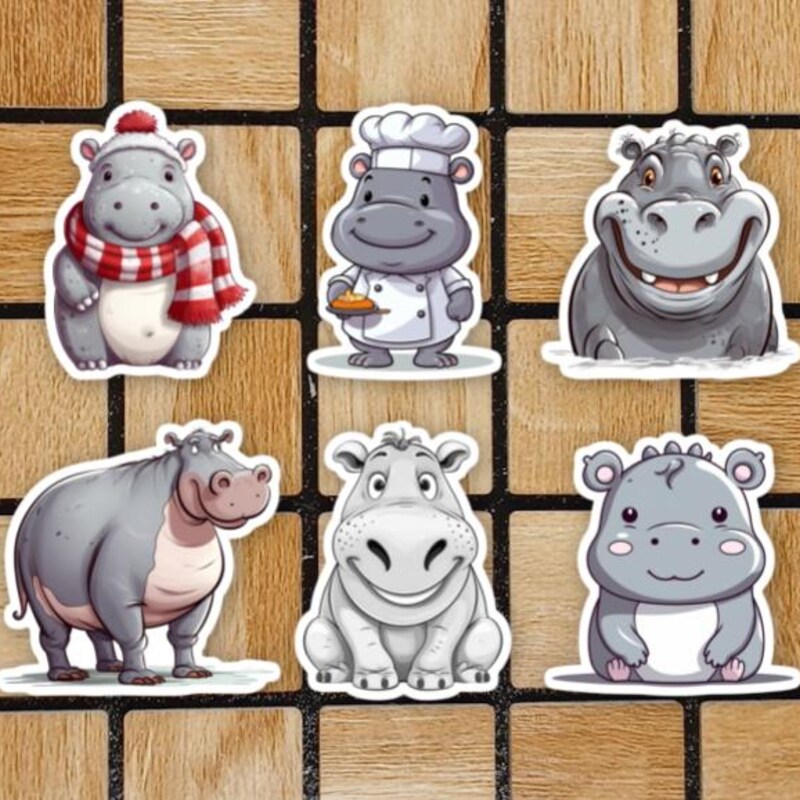 Die Cut Hippo - Etsy