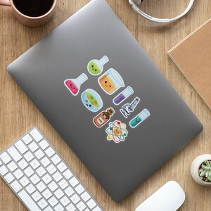 Set of 9 Cute Kawaii Science Stickers / Sticker Pack / 2 on Their ...