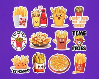 Fries French Potato Chips Fast Food Sign Banner Sticker Decal - Etsy