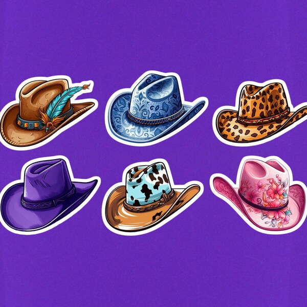 Cowboy Hat Pack of 6 - Etsy