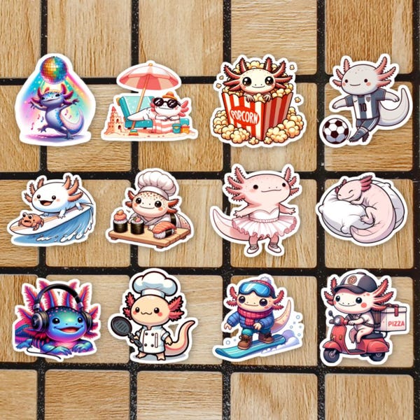 Axolotl Sticker - Etsy