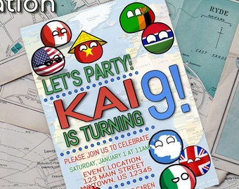 Editable SCP Birthday Invitation 5x7 Digital Invite File - Etsy