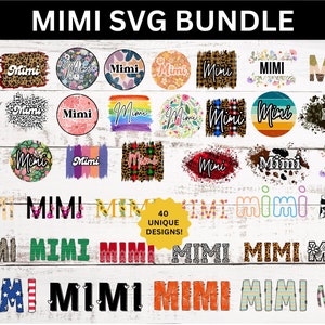 Mimi PNG for Sublimation and DTF Transfers, Mimi PNG Bundle, 40 Unique ...