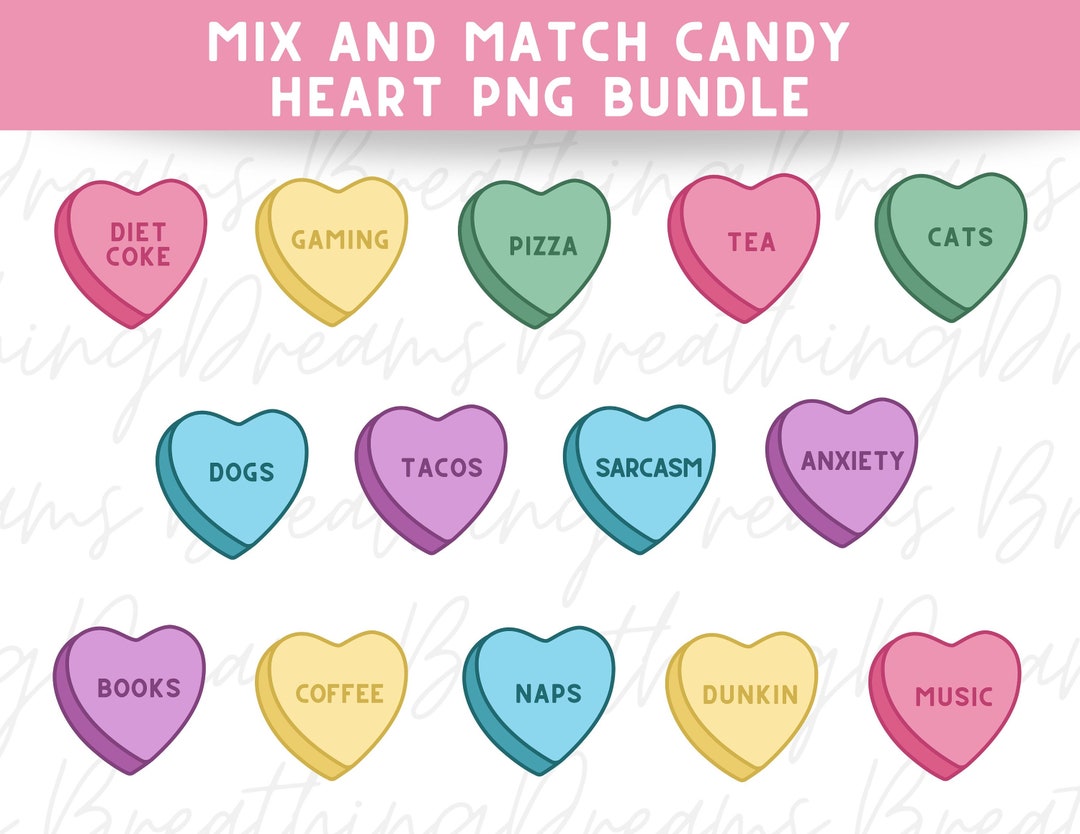 Funny Candy Heart PNG | Valentine's Day Humour PNG | Anti Valentine's ...