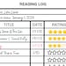 Library Due Date Card-inspired Reading Log | Printable Digital Bookmark ...