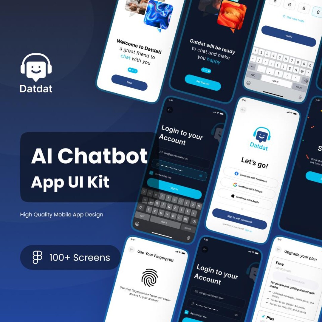 Kit de interfaz de usuario de aplicación de mensajería con chatbot de ...
