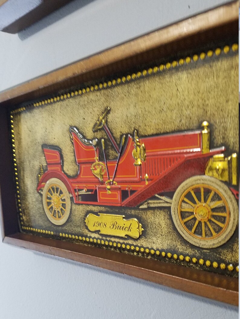 Vintage Car Wall Plaques – 1908 Buick, 1910 Ford Bas Relief - Etsy