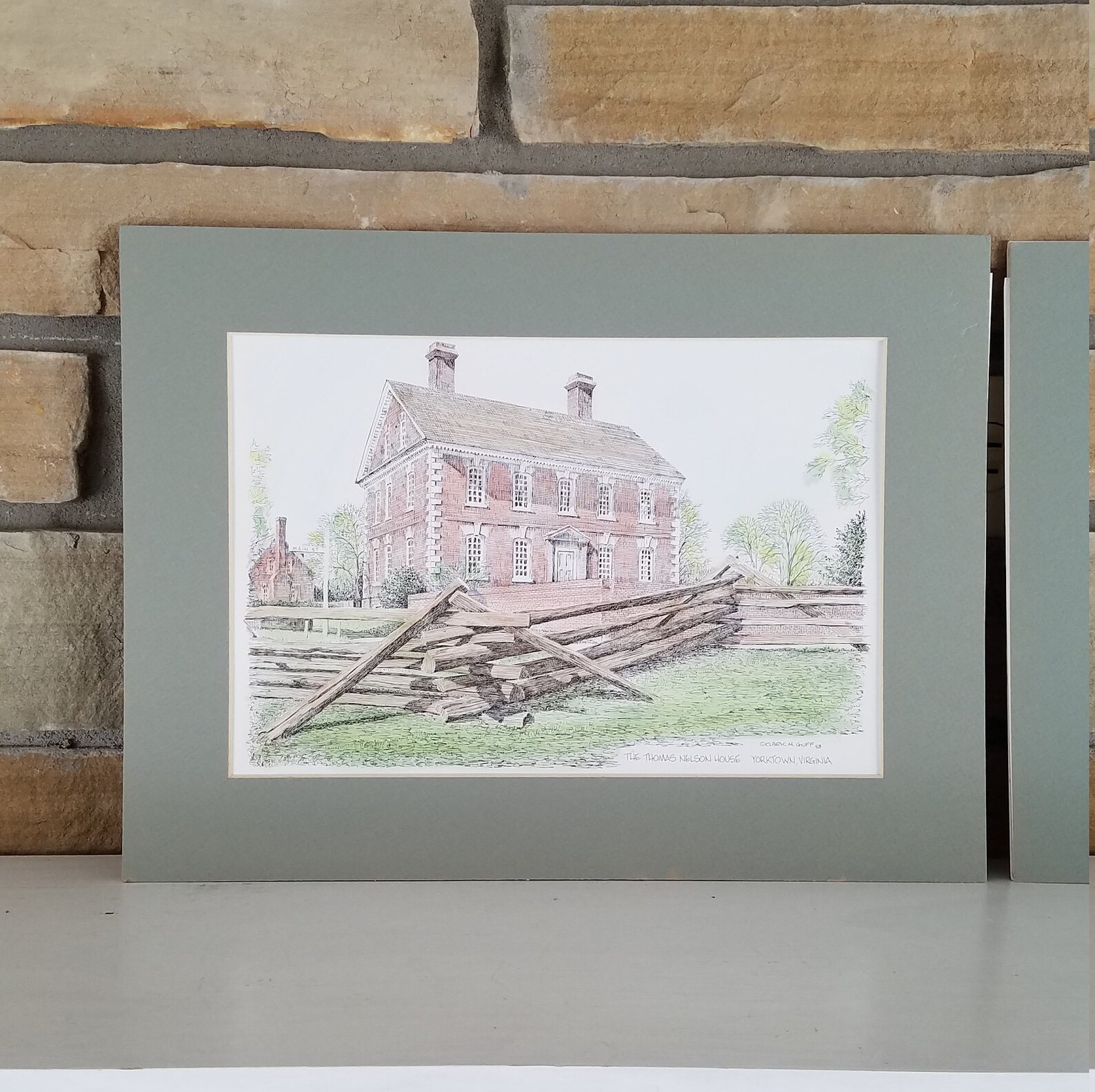 Vintage Pair Watercolor Prints by Clark Goff American | Etsy