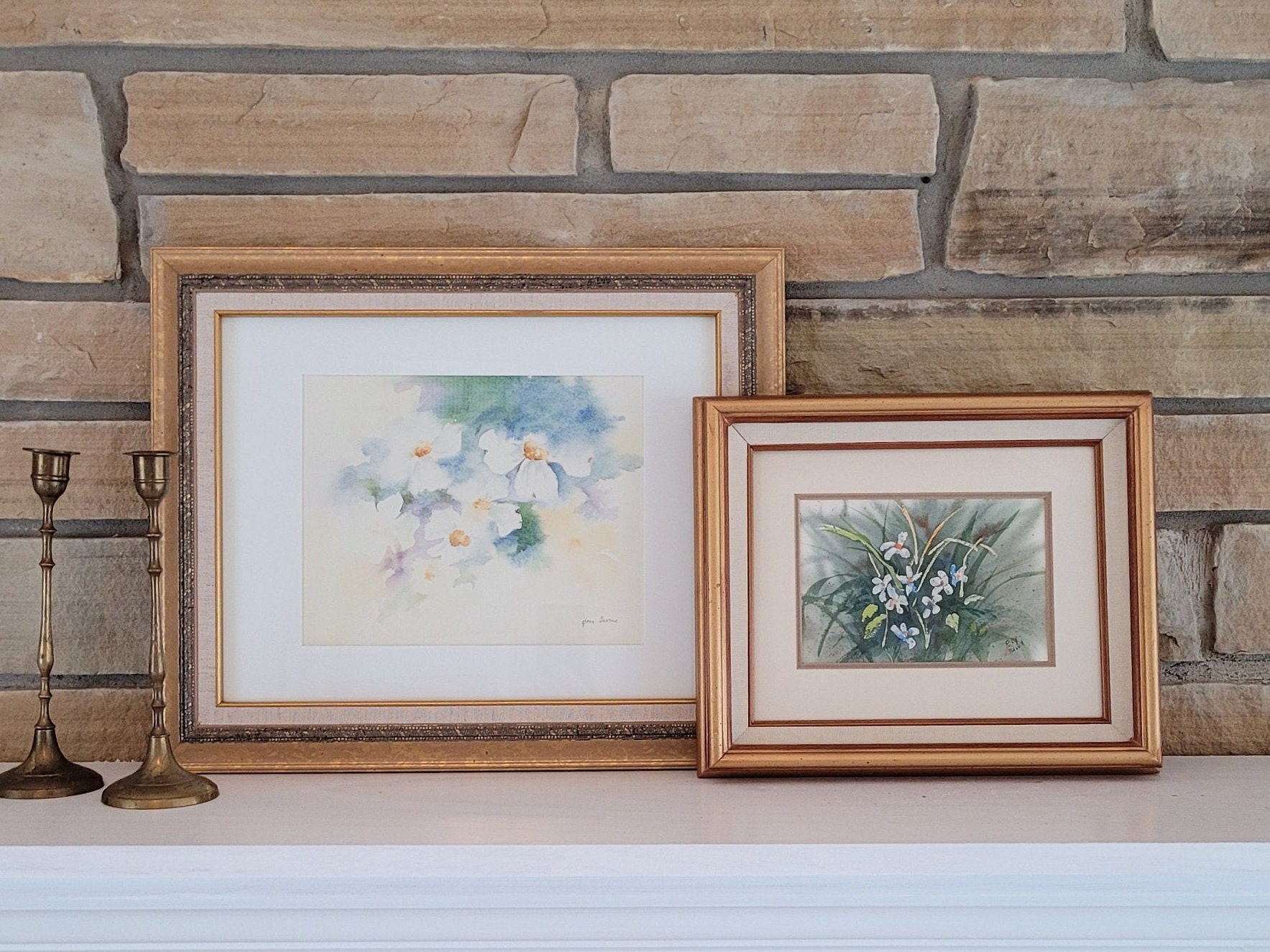 Vintage Watercolor Painting by Virginia Artist Gloria Irvine - Etsy