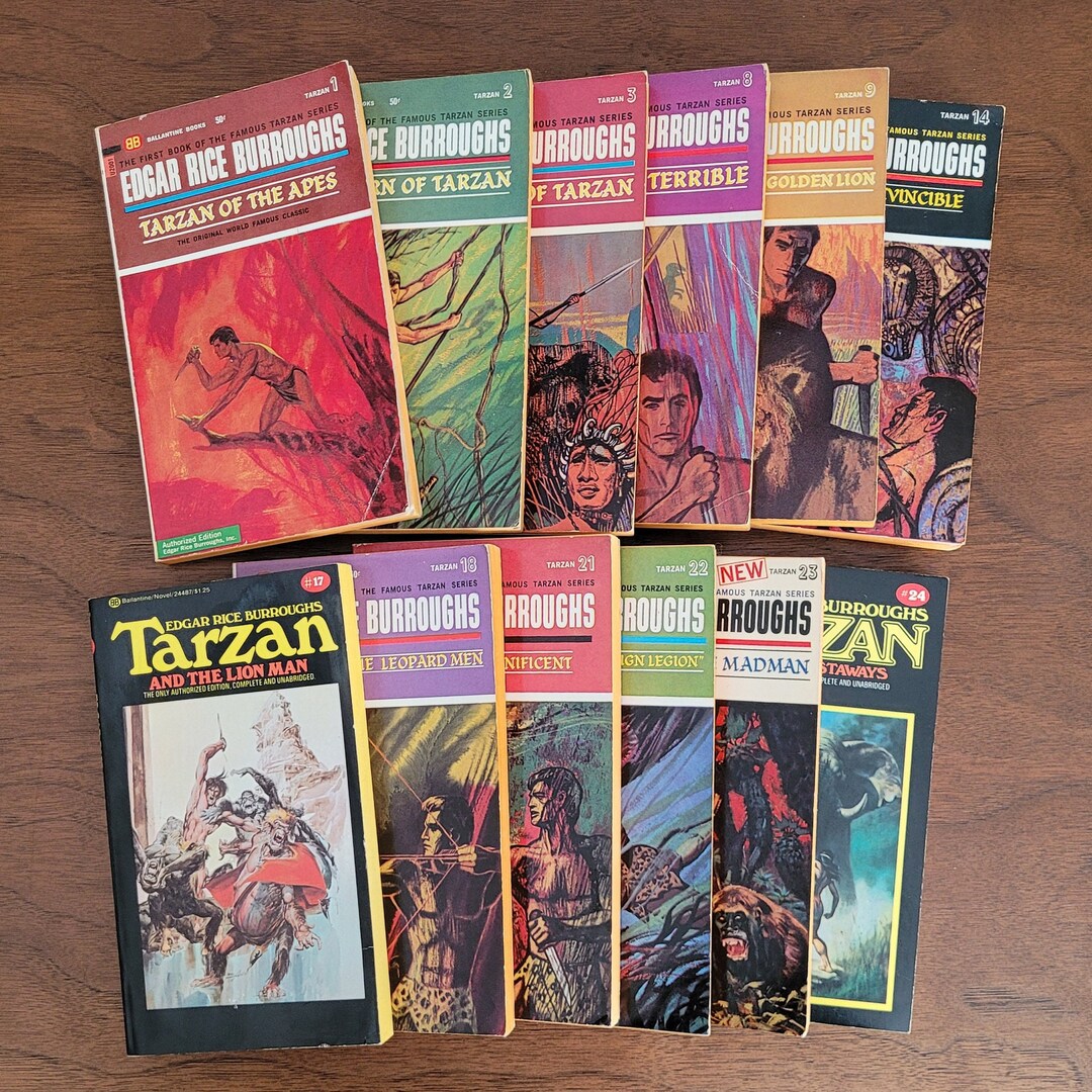 Vintage 1960s Set of 12 Tarzan Paperback Books by Ballantine - Edgar ...