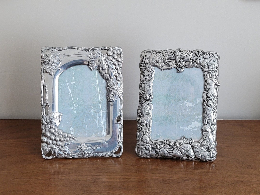 Vintage Pair Arthur Court Designs Photo Picture Frames 5x7 With Glass ...