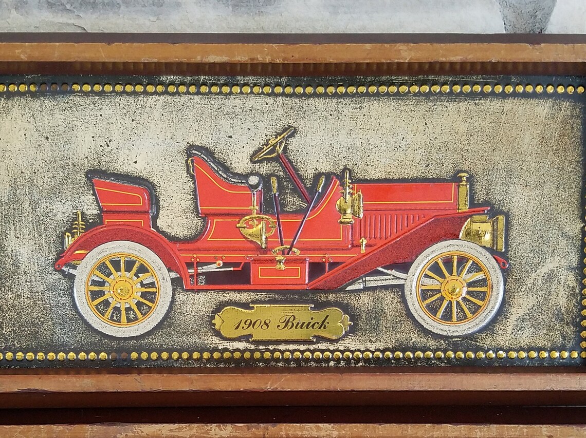 Vintage Car Wall Plaques – 1908 Buick, 1910 Ford Bas Relief - Etsy