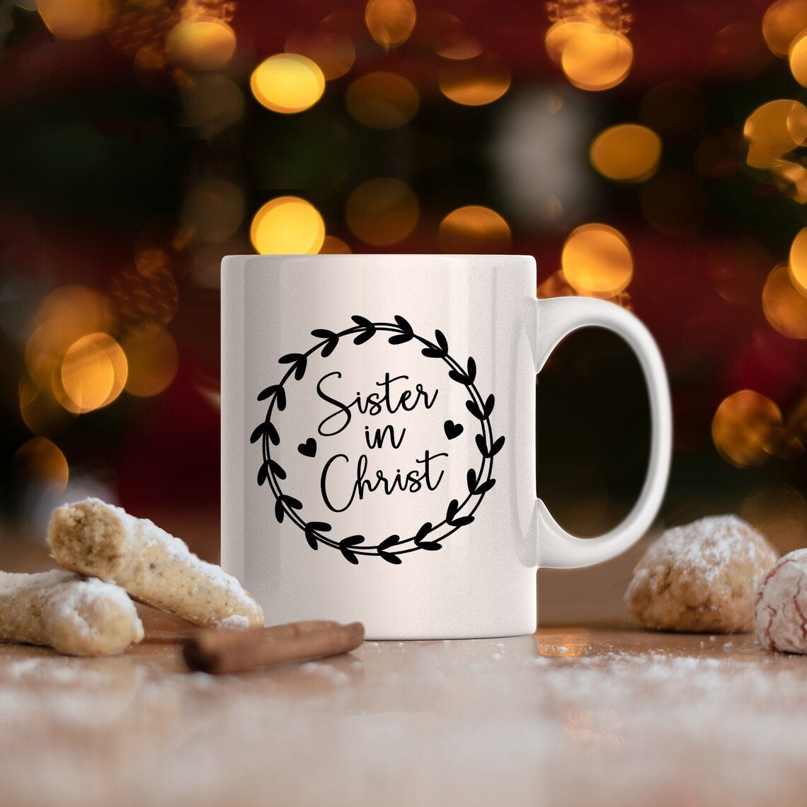Sister in Christ Christian Coffee Mug, Religious Coffee Cup Gift for ...