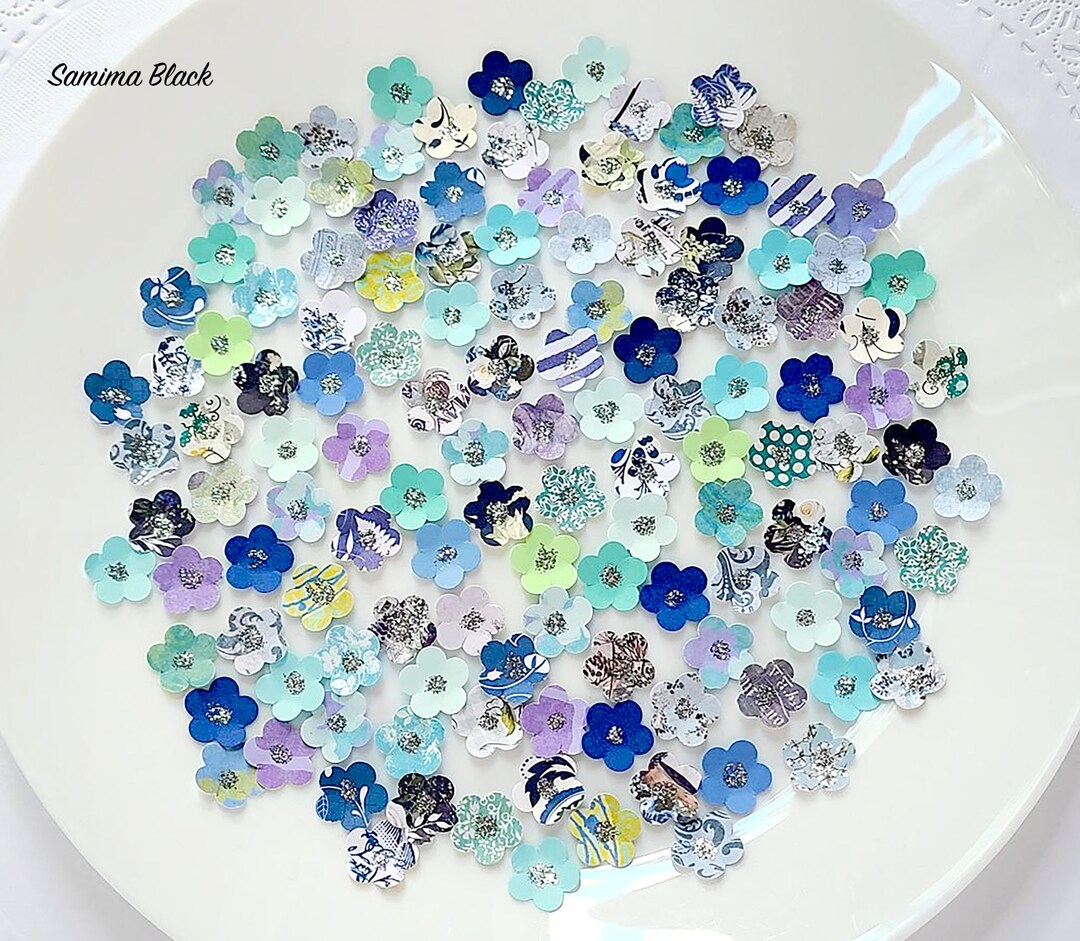 Something Blue Flower Confetti for Bridal and Baby Showers, Birthdays ...