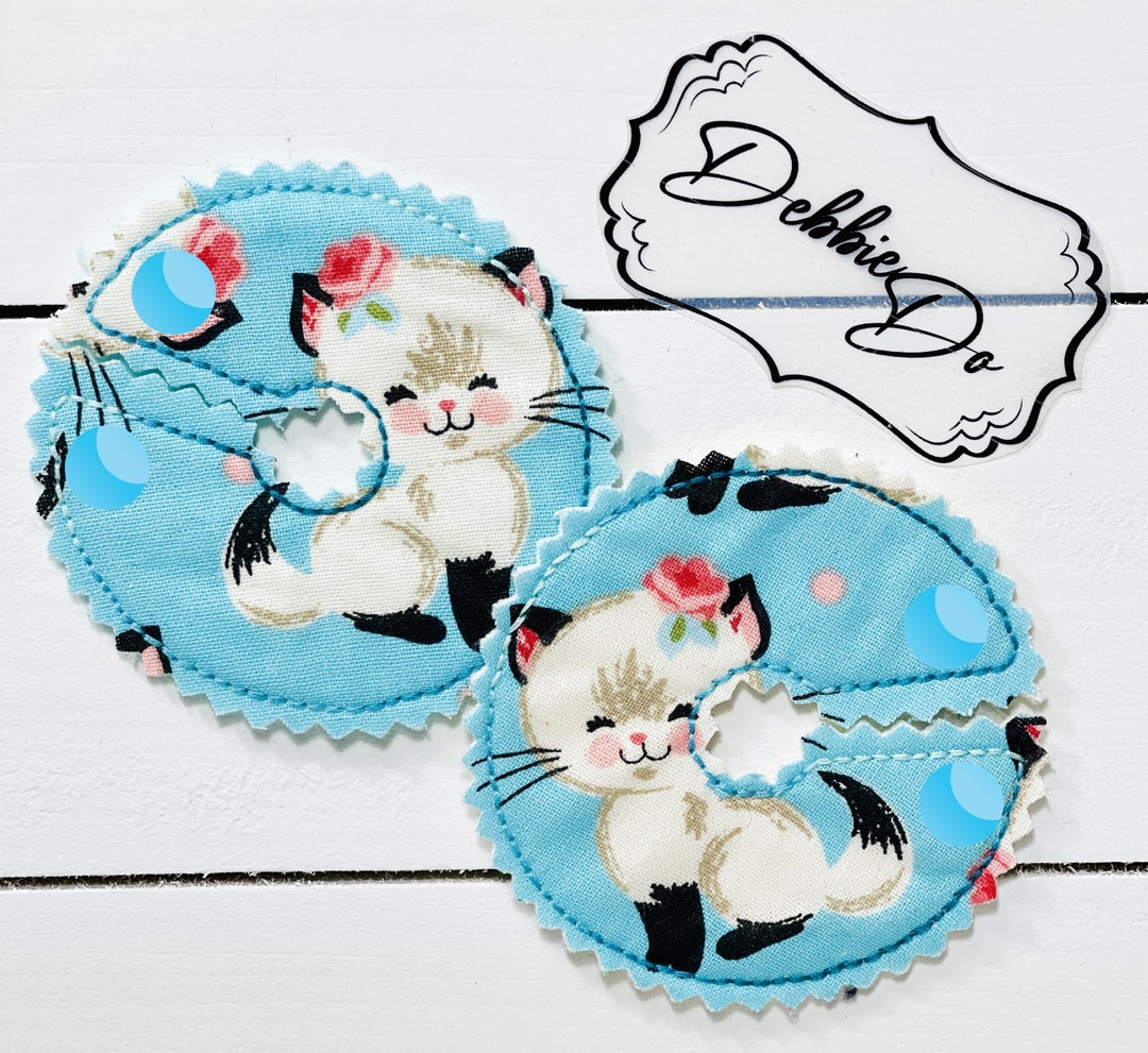 Set of 2 G Tube Pads Low Profile 100 % Cotton Gtube Pad Feeding Tube ...