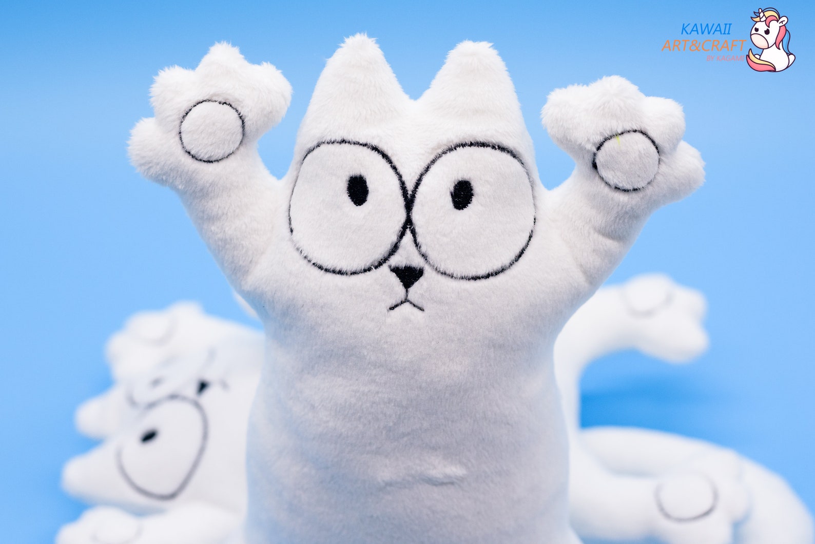 Kawaii ooak plush inspired Simon's Cat plush Funny | Etsy