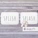 Splish Splash Matching Bath Mats Black and White Bath Mat Set Bathroom ...