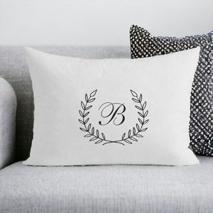 Initial Bed Pillows A Set of Two Pillowcases Personalized - Etsy