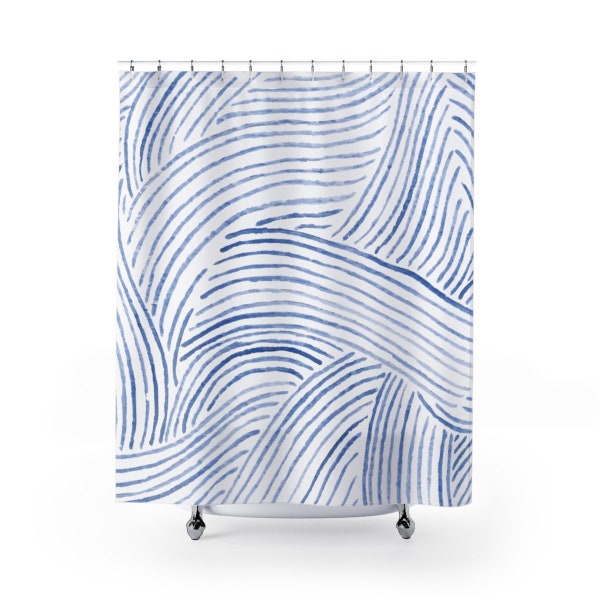 Ocean Shower Curtain Etsy