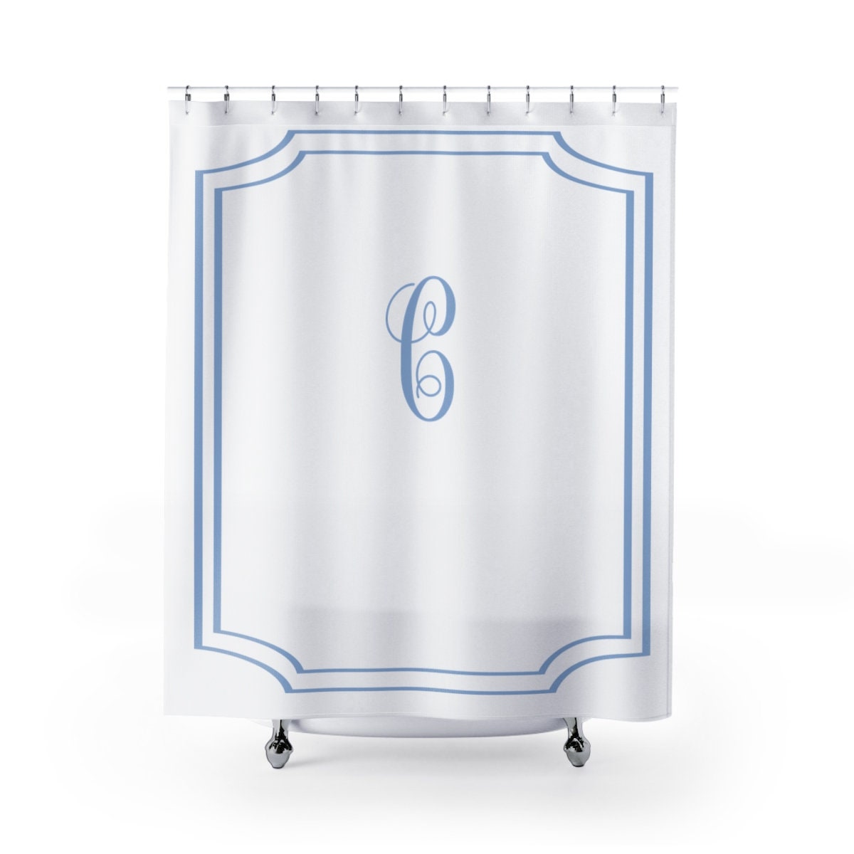 Custom Monogram Bathroom Set Monogrammed Shower Curtain - Etsy Israel