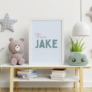 Kids Name Printable Kids Name Nursery Decor Personalized Kids' Name Art ...
