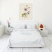 Custom Monogram Bed Set Monogrammed Duvet Cover and Pillow Cases ...