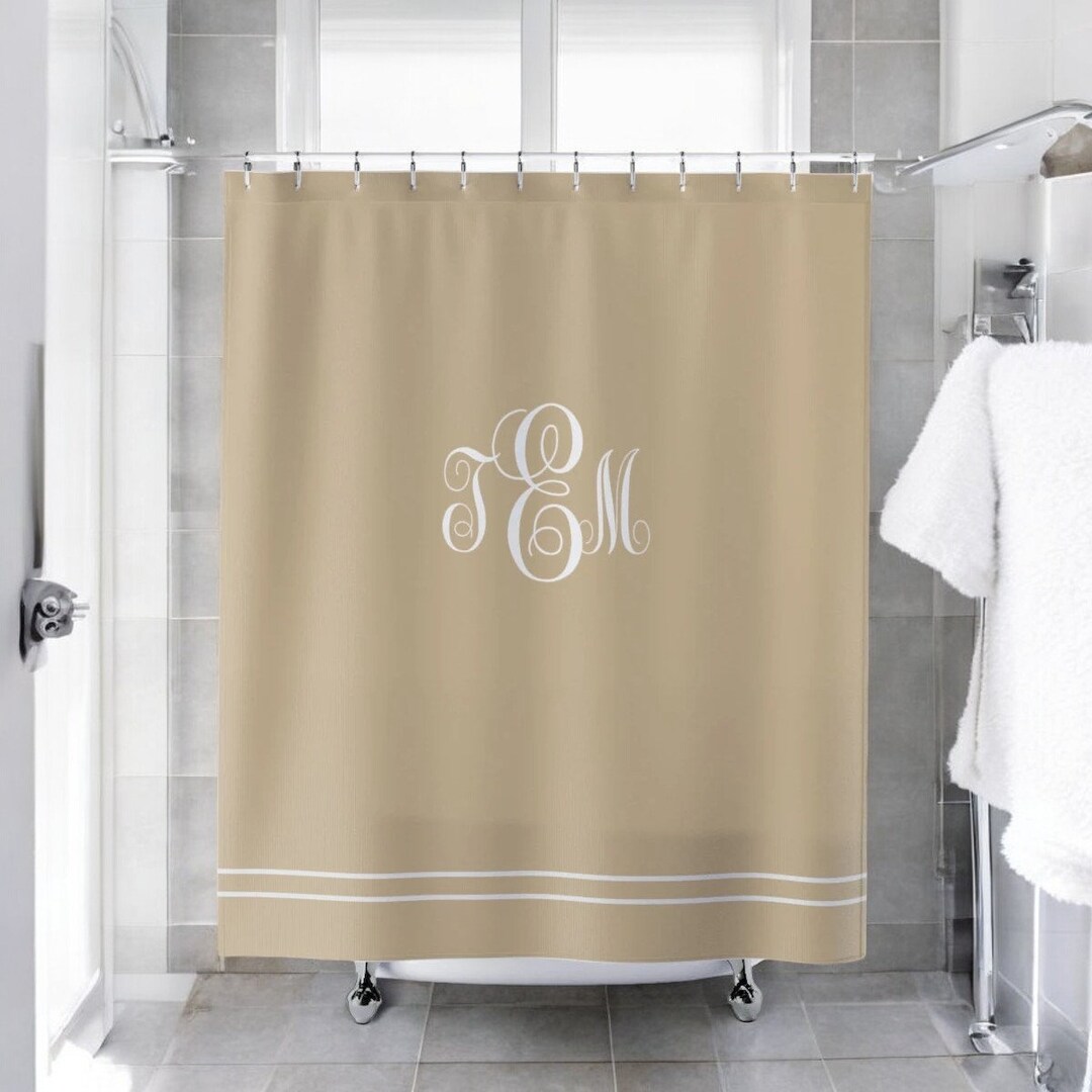 Monogrammed Shower Curtain, Unique Bathroom Decor With Your Own ...