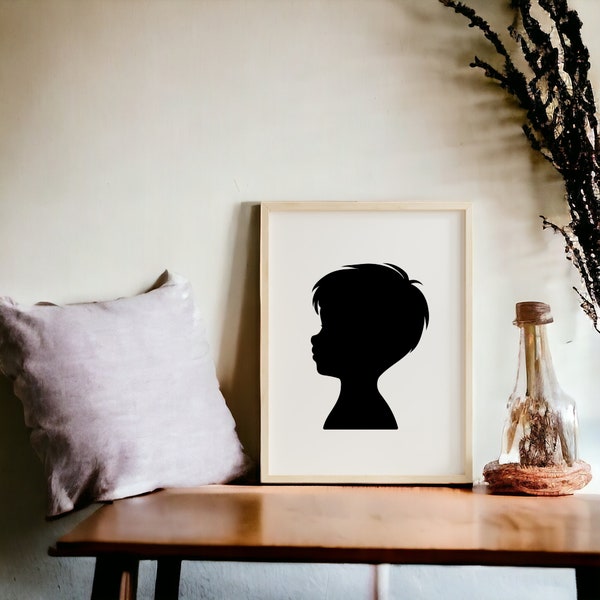 Silhouette Portrait - Etsy