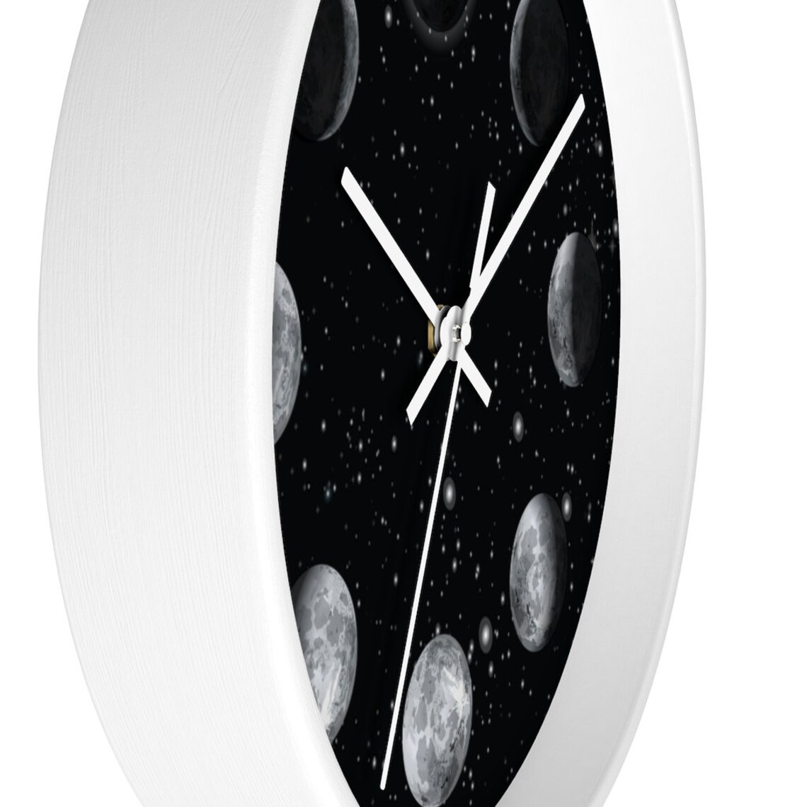 Moon Phases Wooden Wall Clock Decorative Lunar Cycle Clock - Etsy