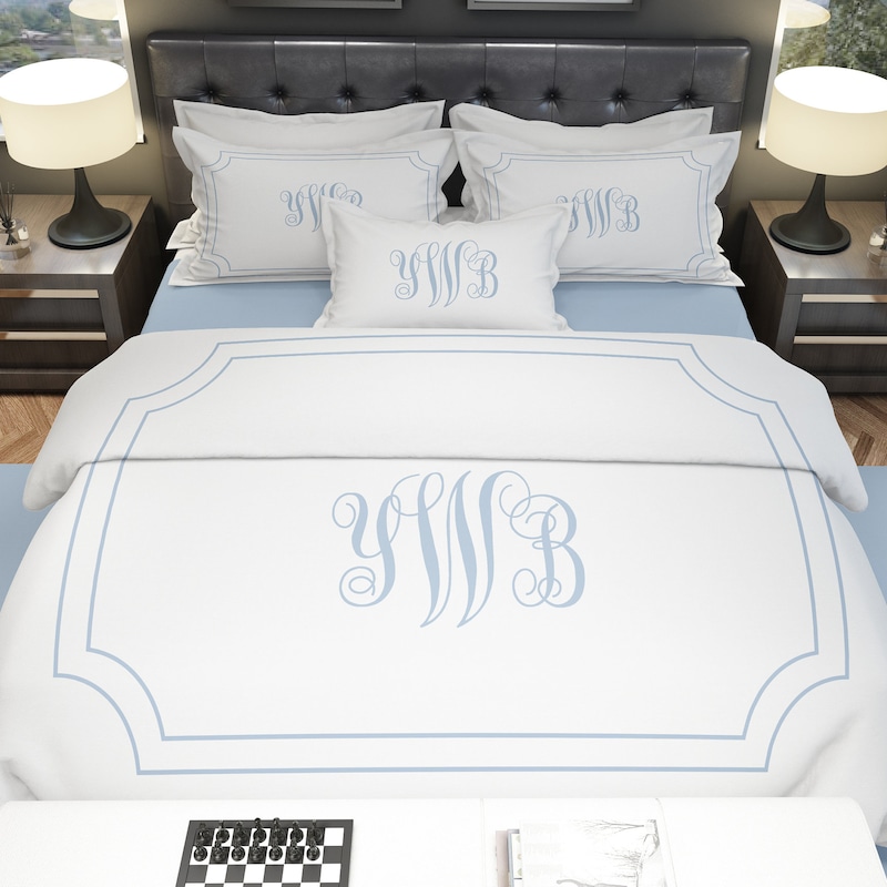 Monogram Bedding - Etsy