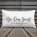 Personalized Be Our Guest Pillow Custom Family Name Pillow Guest Room ...