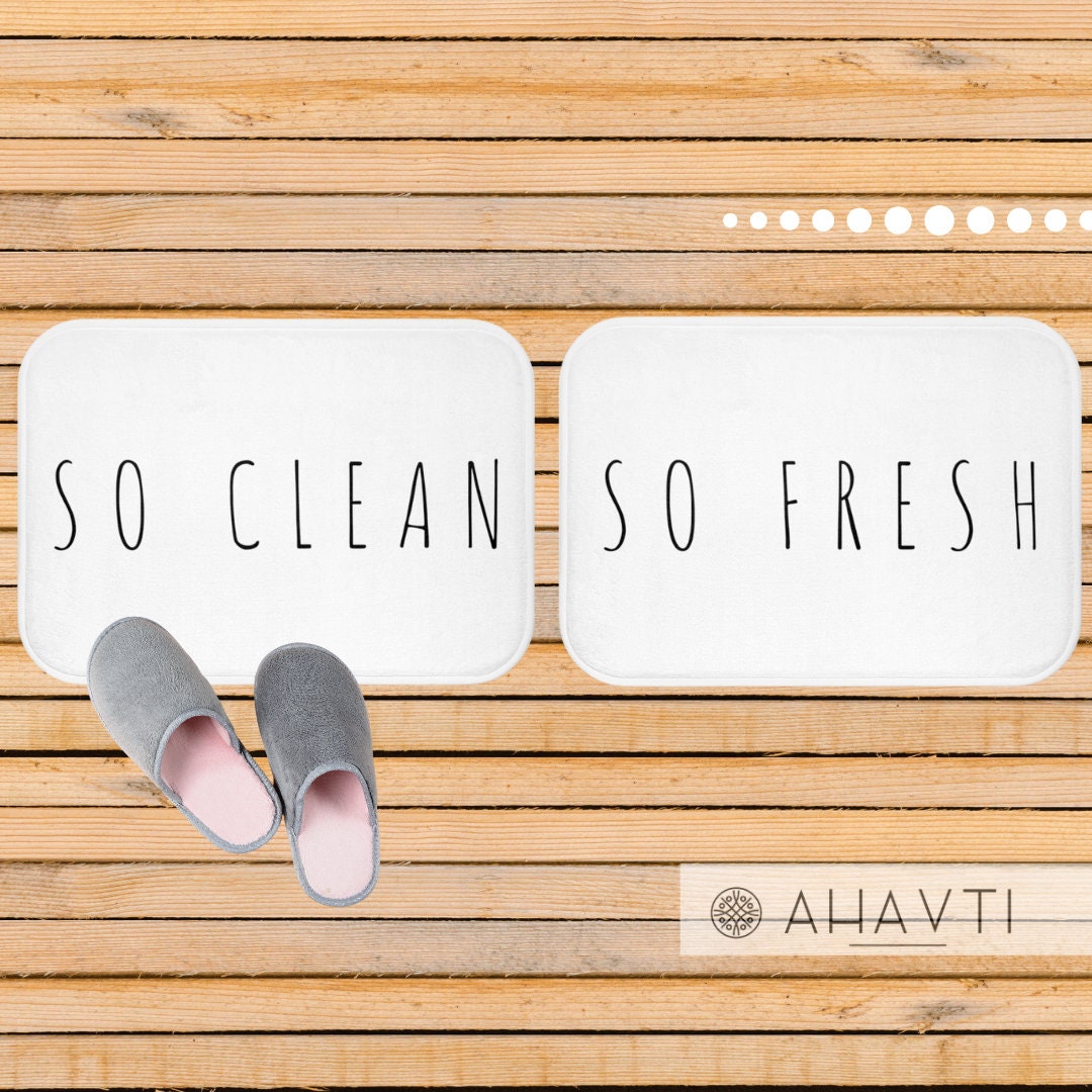 So Clean & so Fresh Matching Bath Mats White Matching Bath Mats ...