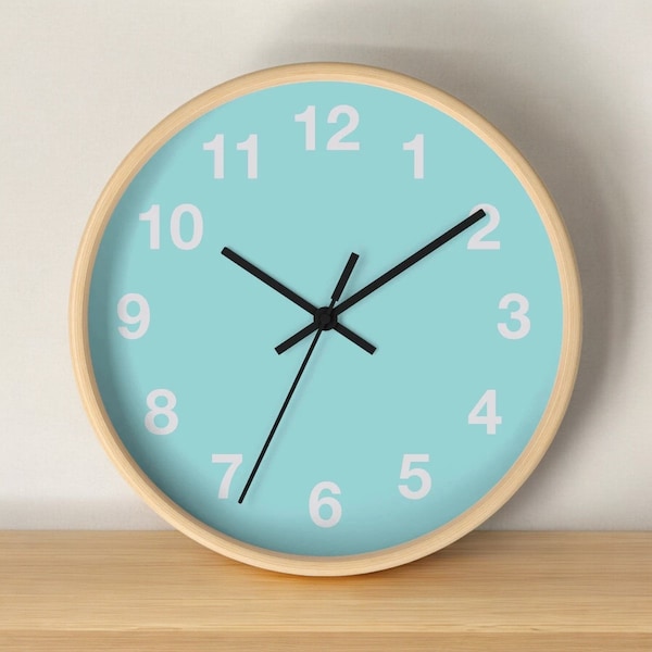 Turquoise Clock - Etsy