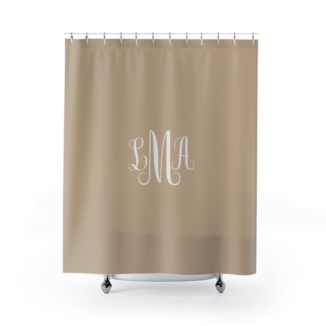 Monogrammed Shower Curtain, Unique Bathroom Decor With Your Own ...