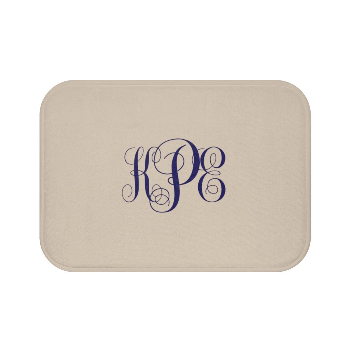 Monogrammed Bath Mat Elegant Bath Mat With Your Own Monogram - Etsy