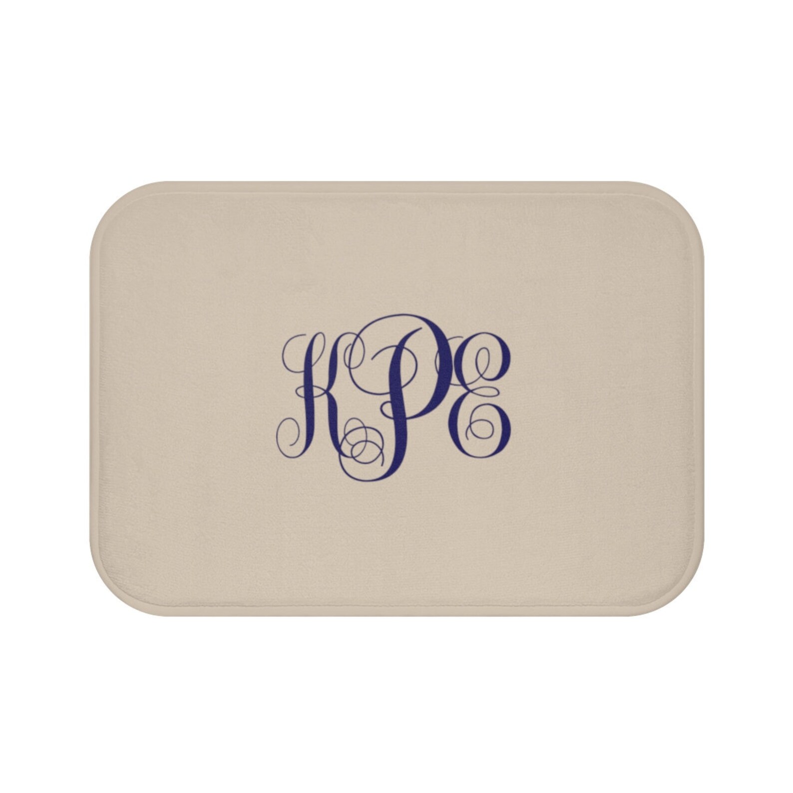 Monogrammed Bath Mat Elegant Bath Mat With Your Own Monogram - Etsy