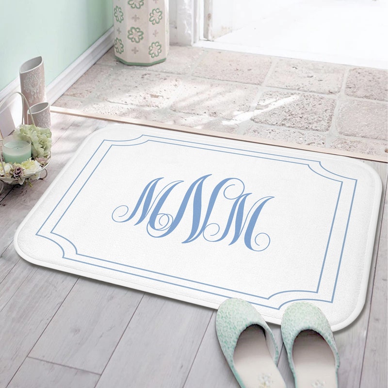 Bath Mats Monogram - Etsy
