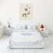 Custom Monogram Bed Set Monogrammed Duvet Cover and Pillow Cases ...